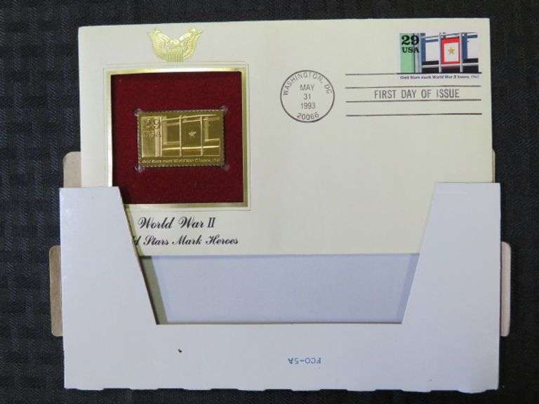 #6 1 – WW II Gold Stars Mark Heroes stamp-First day issue - McPherson ...