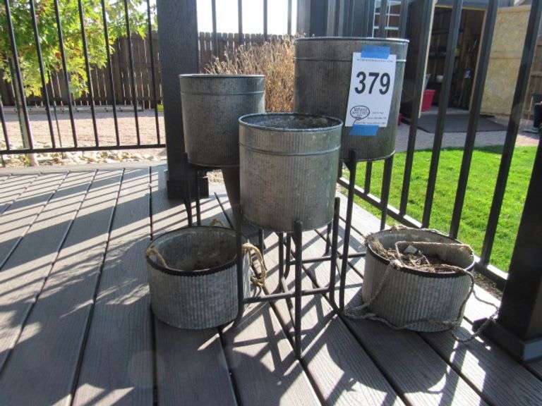 GROUP OF PLANTERS - McPherson Auction & Realty