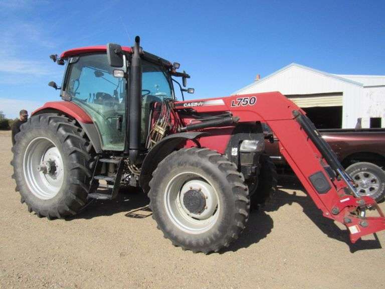 2010 MAXUM 125 4 WD TRACTOR- ONE OWNER, BOUGHT NEW - WITH CASE L750 ...