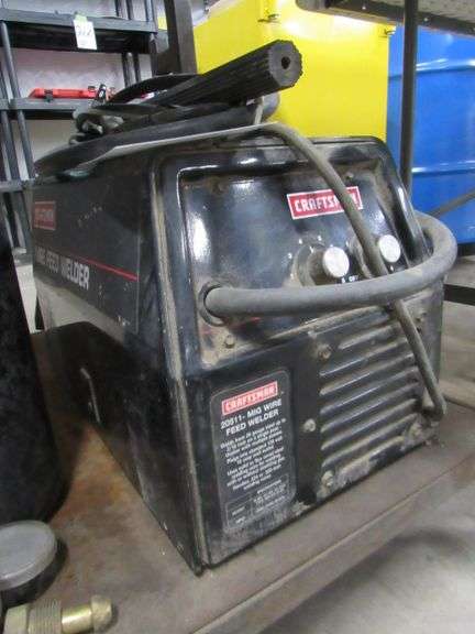 CRAFTSMAN WIRE FEED MIG WELDER 110 VOLT, W/ COMPRESSED GAS TANK AND ...