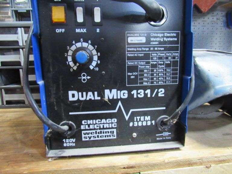 CHICAGO ELECTRIC DUAL MIG 131/2 WELDER AND WELDING HELMET - McPherson ...