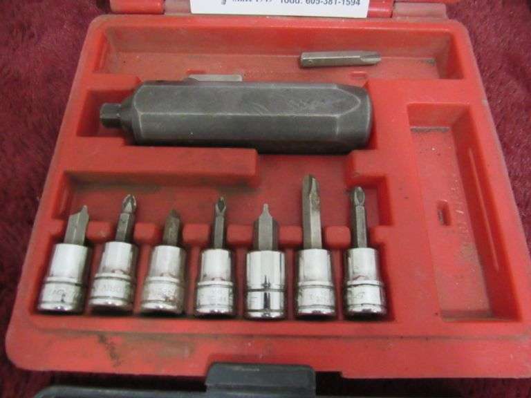 SNAP ON IMPACT DRIVER SET AND BLUE POINT TOOL KIT - McPherson Auction ...