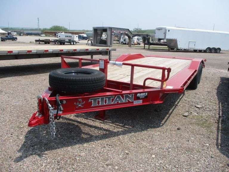 2023 Titan Trailers Lo Glide Flatbed Trailer - TWO 7,000 LBS TORSION ...