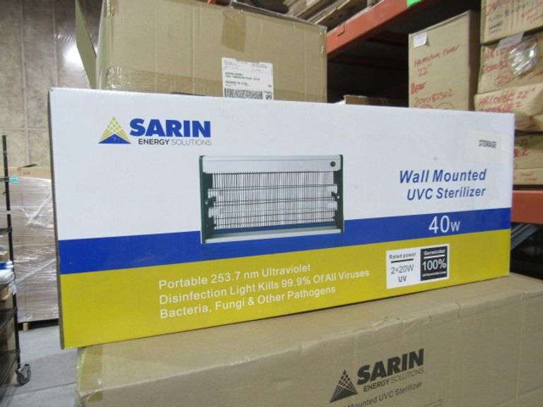 WALL MOUNTED UVC STERILIZER SO MUCH A PIECE X4 - McPherson Auction & Realty