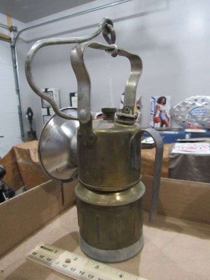 JUSTRITE MINERS LAMP - McPherson Auction & Realty