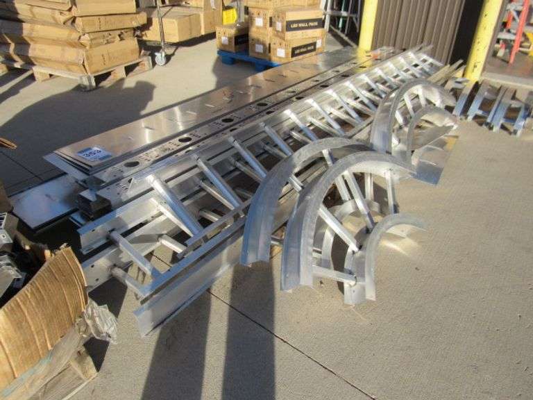 2 PALLETS OF ATKORE ALUMINUM CABLE TRAY LADDERS, CORNERS, STRAIGHTS ...