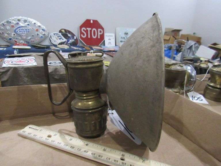 GUYS DROPPER MINERS LAMP WITH 7" REFLECTOR - McPherson Auction & Realty