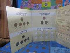 4 BOOKS OF MISC. COINS QUARTERS, NICKELS & DIMES AND US COMMEROTIVE ...