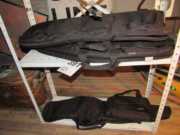 2 padded take down rifle cases, padded rifle case and padded pistol ...