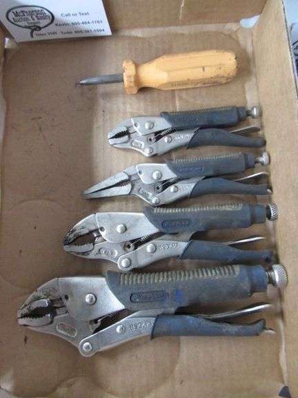 4 PR. BLUE POINT VISE GRIPS - McPherson Auction & Realty