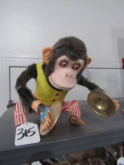 Vintage Jolly Chimp with symbols. Battery operated - McPherson Auction ...