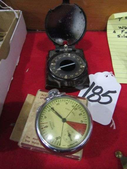 STOP WATCH ALL SPORT TIMMER, AND COMPASS - McPherson Auction & Realty