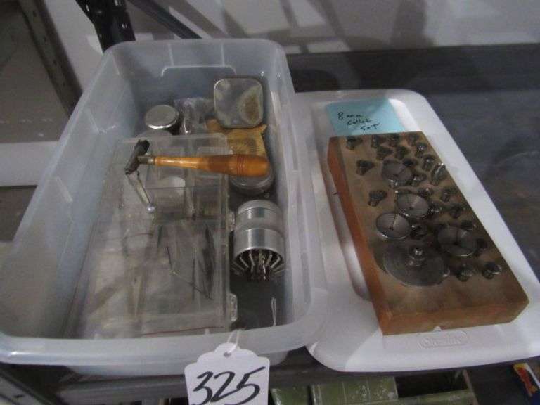 8 MM COLLET SET and misc watch makers sullies - McPherson Auction & Realty
