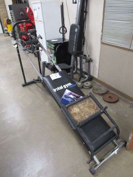 TRIAL GYM 14000 , TECHROD TR2, AND VARIETY OF FREE WEIGHTS AND DUMB ...