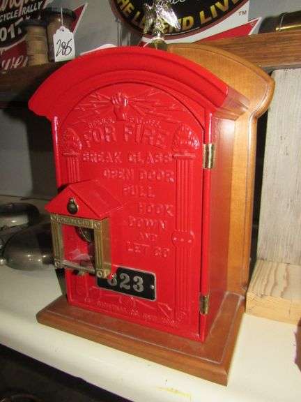 Gamewell Cast Iron Fire Alarm Box, Beautiful restored inside and out ...