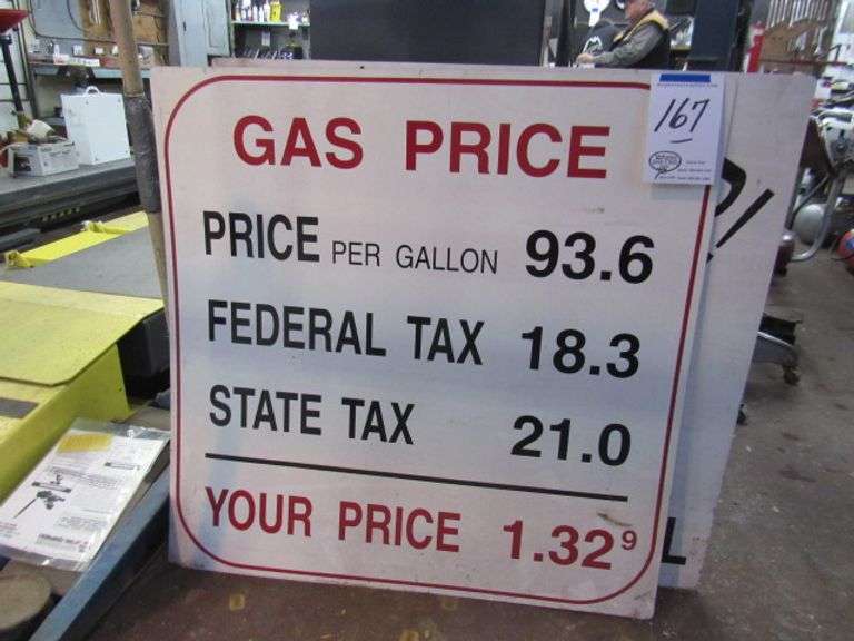 36"X36" GAS PRICE SIGN , 36" X 36" BE A BOBBER SIGN, 29 1/2" PHILLIPS ...