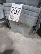 5 STERILITE PLASTIC STORAGE TUBS W/ INTERLOCKING LIDS ALL TO GO ONE ...