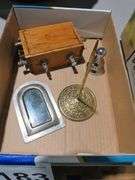 FORD ANTIQUE WOODEN MAGNITO FOR MODEL A OR T & OTHER ITEMS IN BOX ...