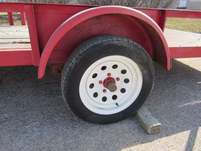 CARSON 66" X 160" UTILITY TRAILER - STEEL RAMPS THAT DOUBLES AS SIDE ...