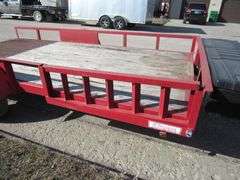 CARSON 66" X 160" UTILITY TRAILER - STEEL RAMPS THAT DOUBLES AS SIDE ...