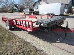 CARSON 66" X 160" UTILITY TRAILER - STEEL RAMPS THAT DOUBLES AS SIDE ...
