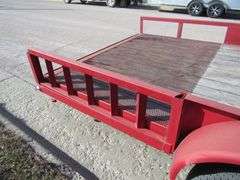 CARSON 66" X 160" UTILITY TRAILER - STEEL RAMPS THAT DOUBLES AS SIDE ...