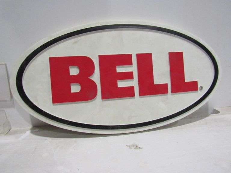 BELL DOUBLE SIDED SIGN & DISPLAY STAND 34"X25"X 5' TALL WRITING DESK ...