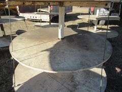 SHOP BUILT SPINNING STORAGE SHELF UNIT - 4 SHELVES - APROX 6' TALL AND ...