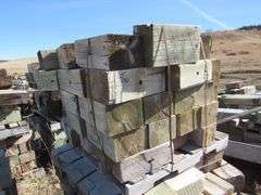 4 - PALLETS OF GUARD RAIL BLOCKS - ALL TREATED - GOOD BLOCKING HERE ...