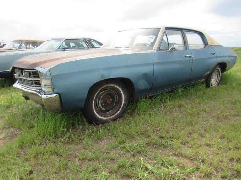 1971 CHEVROLET CHEVELLE 4 DOOR - 350 MOTOR - RUNNING WHEN PARKED 5 ...