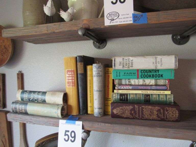 14 ASSORTED OLD COOK BOOKS - McPherson Auction & Realty