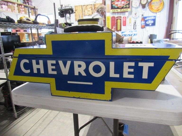 CHEVROLET TOOL BOX - BOW TIE STYLE - VERY COOL - McPherson Auction & Realty