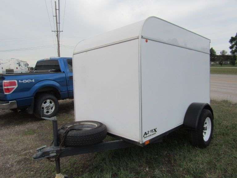 2001 AZ-TEX ENCLOSED TRAILER - 61" wide on the outside x 8' long on the ...