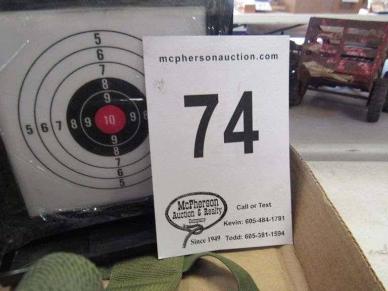 TARGET FOR BB GUN AND THREE SCREENED FACE SHIELDS, ONE PAIR OF SAFETY ...