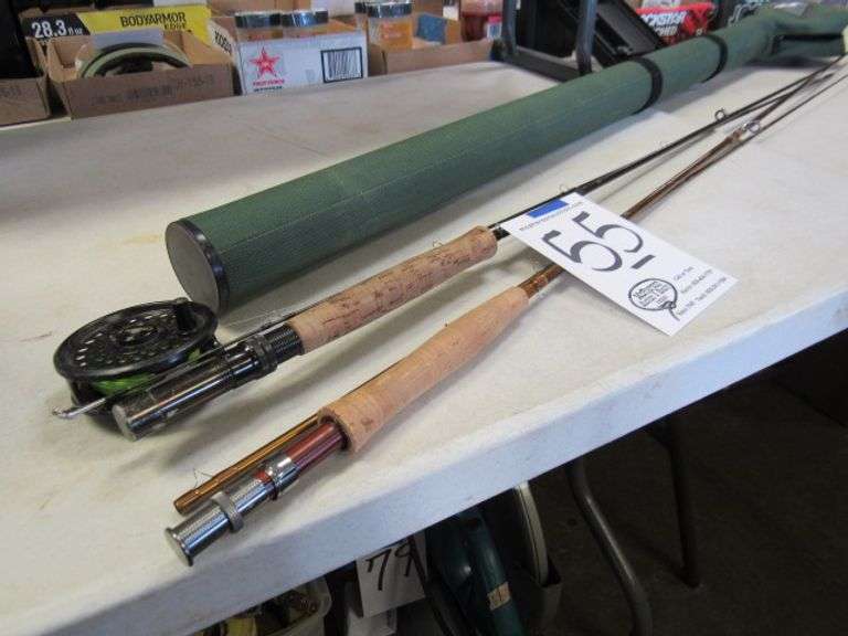 TWO FLY FISHING RODS, ONE WITH REEL, AND CABELAS CASE - McPherson ...