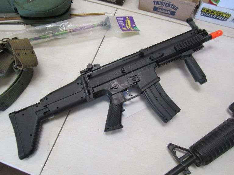 FN Herstal Belgium FN SCAR-L Cal .6mm Replica Rubber Semi/Auto Gun ...