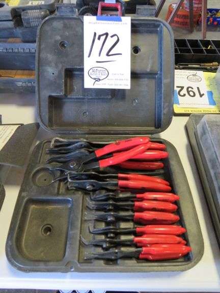 SET OF NAPA SNAP RING PLYERS WITH HARD CASE - McPherson Auction & Realty