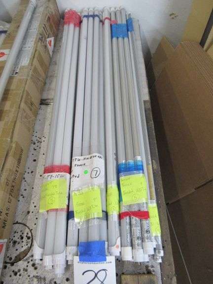 24 ASSORTED LED LIGHT TUBES TO REPLACE FLOURESCENT BULBS - McPherson ...