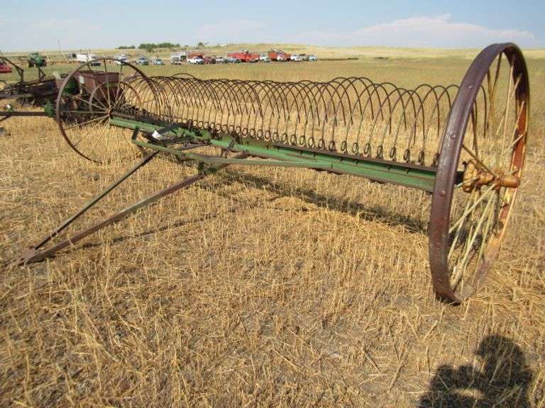 14' STEEL WHEEL DUMP RAKE FROM THE GOOD OLD DAYS - McPherson Auction ...