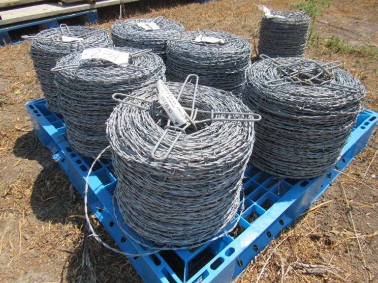 OK BRAND 2 POINT 12.5 GUAGE BARBED WIRE FULL ROLL - SELLINLG SO MUCH A ...