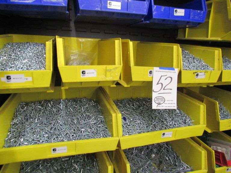 8 PLASTIC CONTAINERS OF ASSTD. NEW HARDWARE INCLUDES PLASTIC CONTAINERS ...