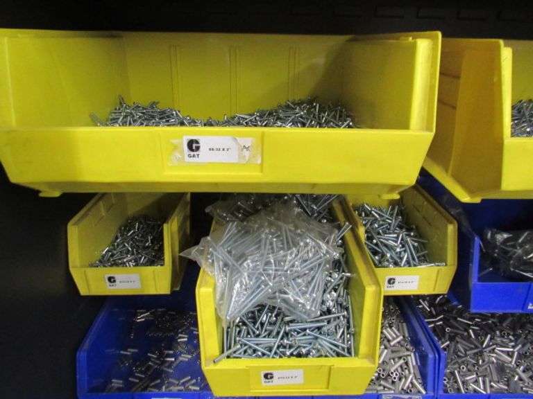 8 PLASTIC CONTAINERS OF ASSTD. NEW HARDWARE INCLUDES PLASTIC CONTAINERS ...