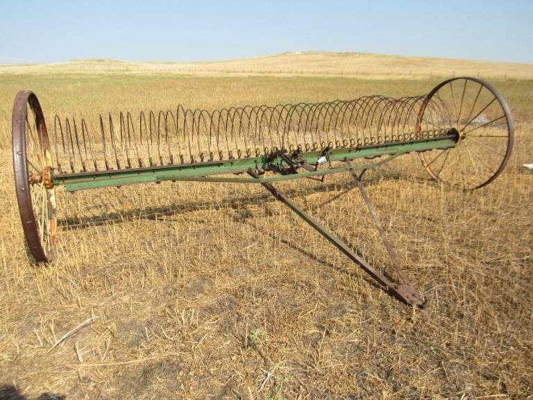 14' STEEL WHEEL DUMP RAKE FROM THE GOOD OLD DAYS - McPherson Auction ...