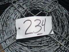 OK BRAND 2 POINT 12.5 GUAGE BARBED WIRE FULL ROLL - SELLINLG SO MUCH A ...