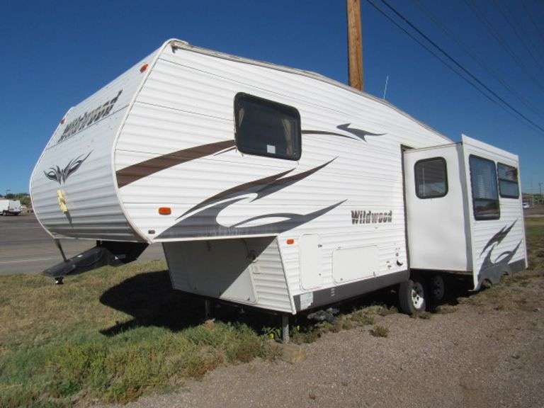 2012 FOREST RIVER "WILDWOOD" 24' 5TH WHEEL CAMPER - SINGLE SLIDE ...