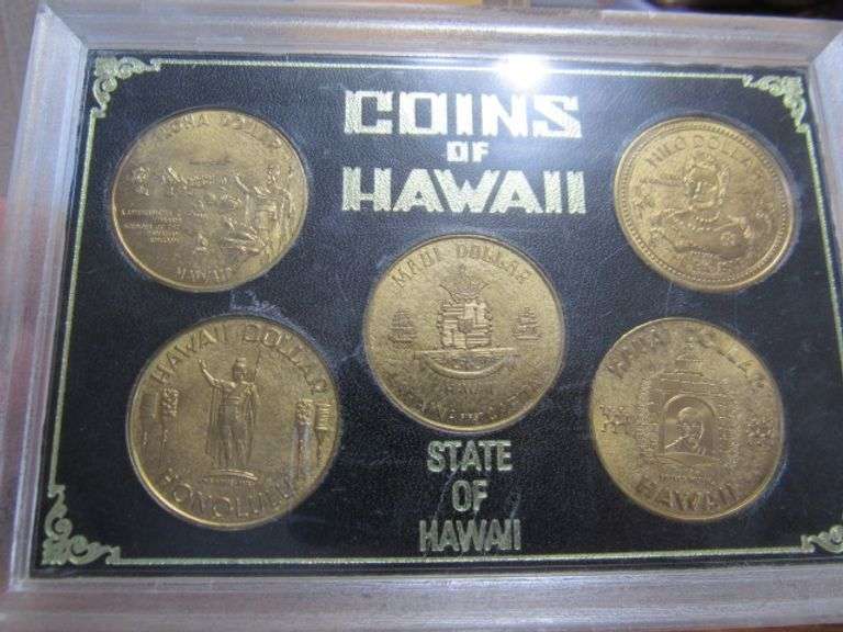 SET OF 5 COINS OF HAWAII WITH CASE - McPherson Auction & Realty