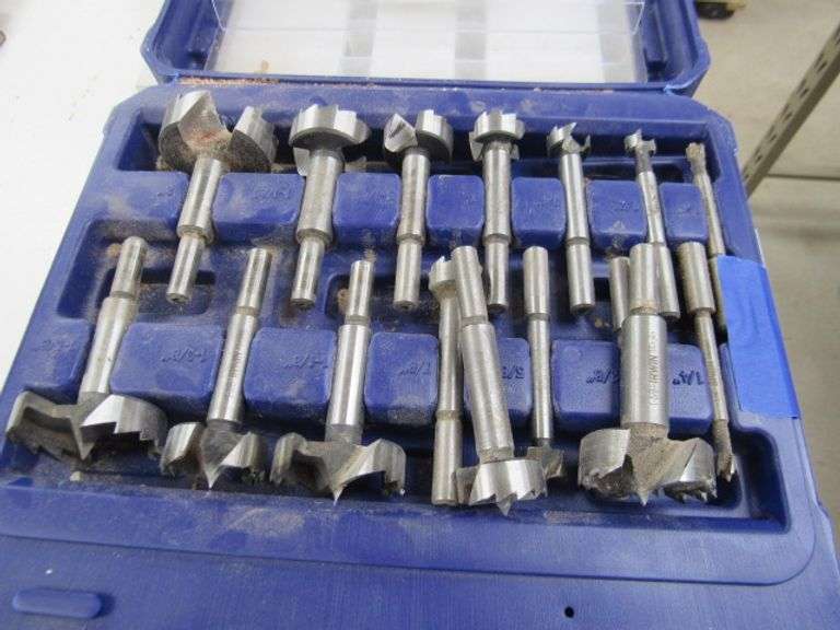 IRWIN FORSTNER BIT SET 14 PIECES 1/4" - 2" IN CASE - McPherson Auction ...