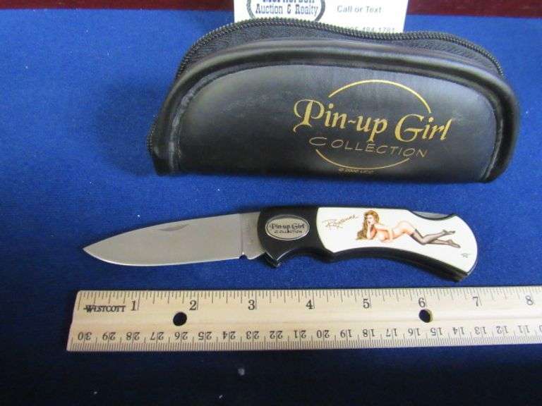 3" BLADE 7" TOTAL PIN UP GIRL KNIFE ROXXANE SERIAL 2182 - McPherson ...