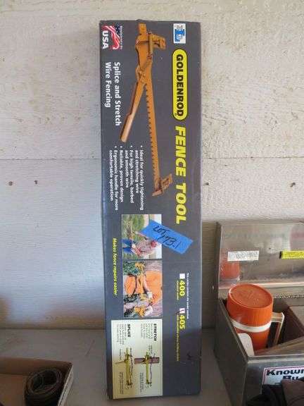 BRAND NEW IN THE BOX GOLDEN ROD FENCE STRECHER - IN THE GARAGE ...