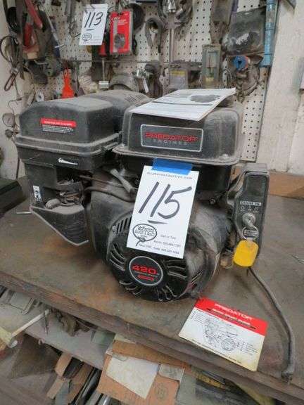 PREDATOR 420 CC GAS ENG. - ELECTRIC START - BRAND NEW - KEPT IT AT THE ...